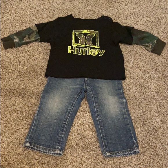 Hurley | Matching Sets | Jeans And Shirt 8 Mo Bundle 2 | Poshmark